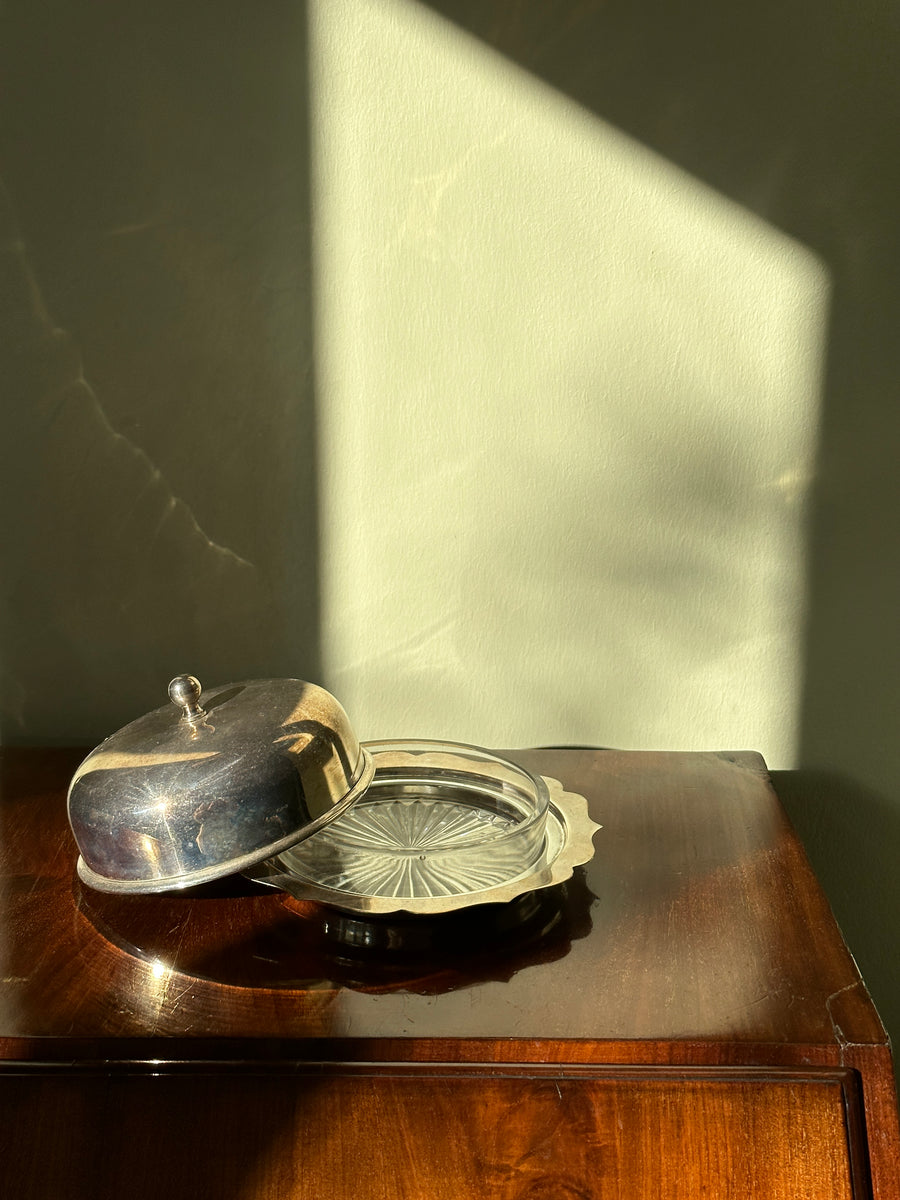 Vintage Round Silver Butter Dish – The Antik Store
